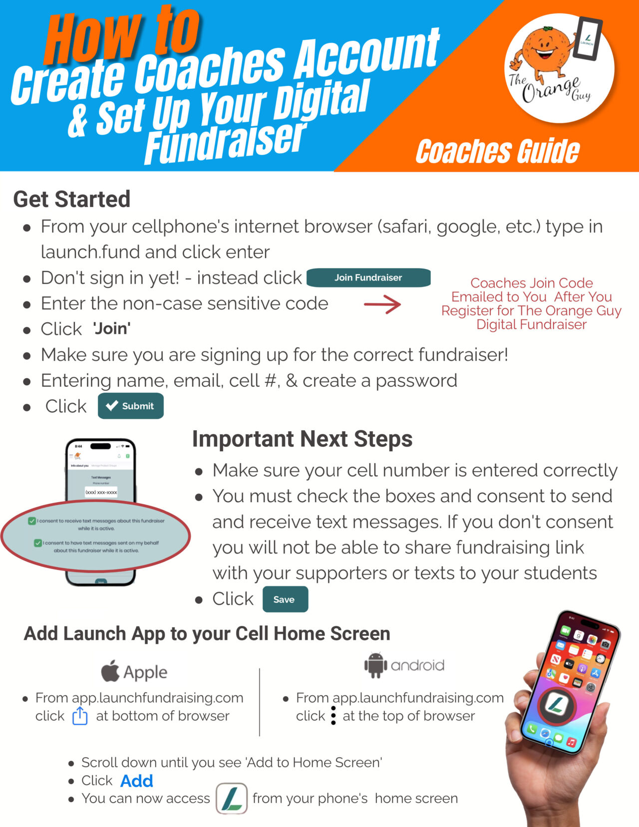 How to Set Up Account | The Orange Guy